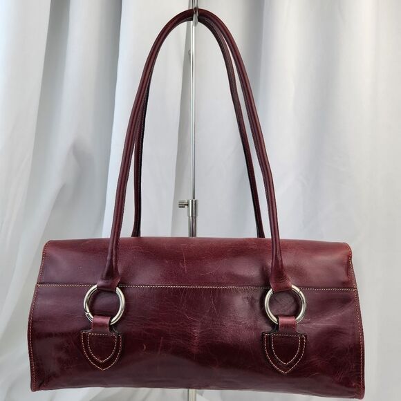Prune | Bags | Prune Red Genuine Full Grain Leather Shoulder Bag Purse ...